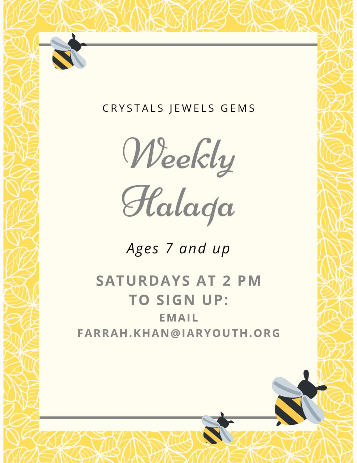 Weekly Girls Halaqah - Islamic Association of Raleigh