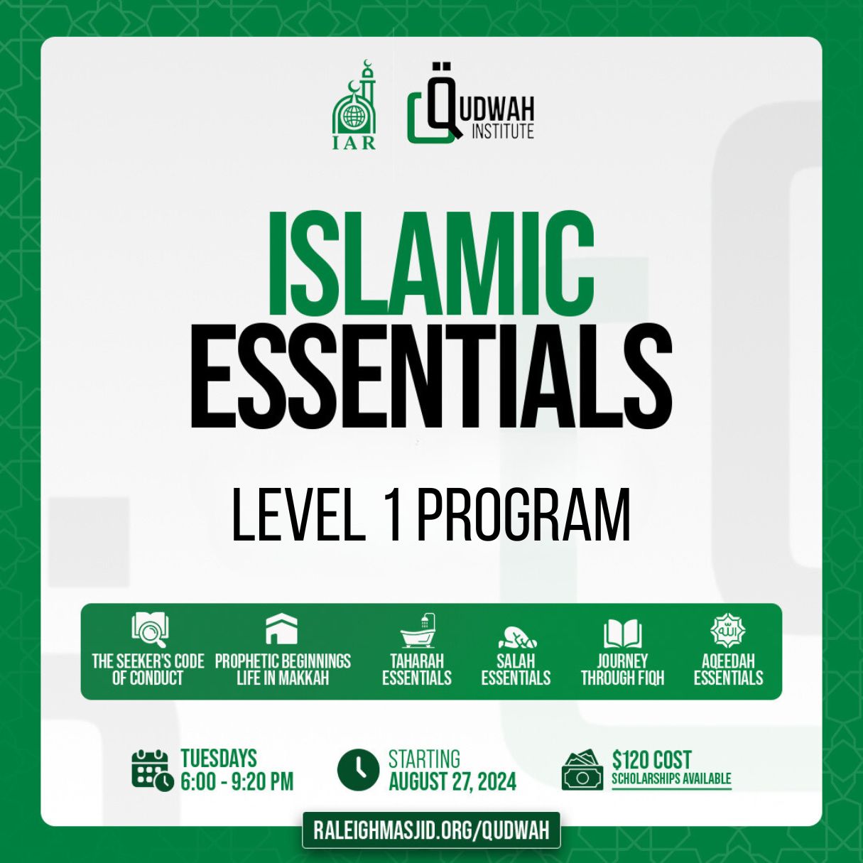 Islamic Essentials (Qudwah Institute) - Islamic Association of Raleigh